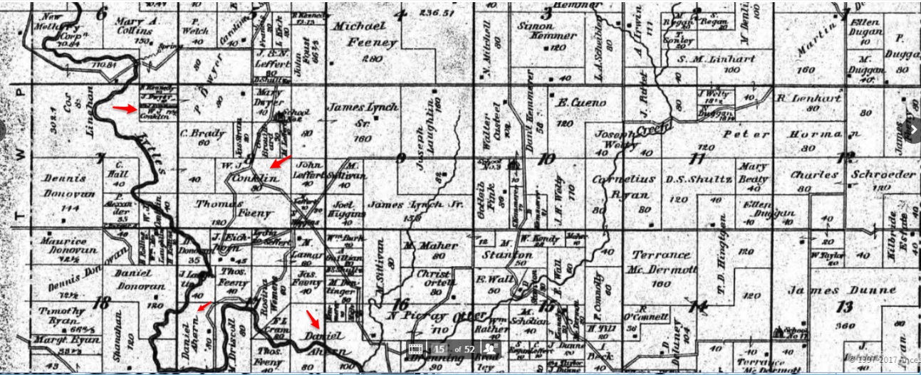 A Journey with an 1867 Map of Jackson County, Iowa – Kat between the lines…